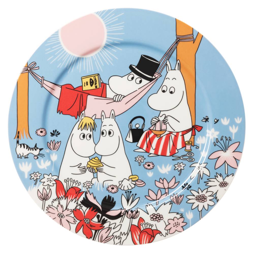 Mummi Familietid Serveringsfat 30cm Blå - Moomin Arabia - Den ...