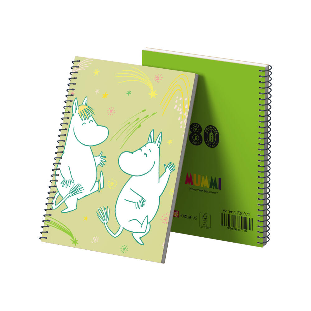 Moomin 80 Notatbok Grønn A6 - Inspirasjon Forlag - Den offisielle ...